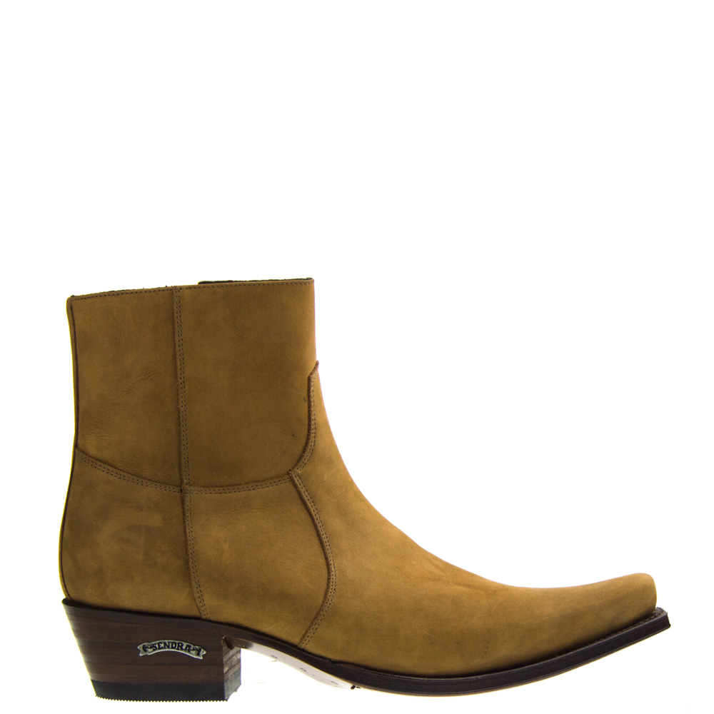 Sendra Boots heren western boots naturel 72 naturel suede/nubuck Direct ...